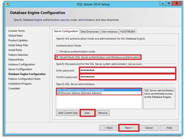 3601 Installing Microsoft SQL Server Express