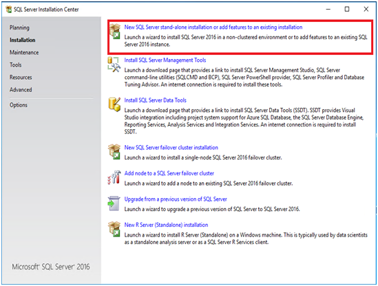 3601 Installing Microsoft SQL Server Express