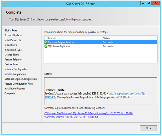3601 Installing Microsoft SQL Server Express