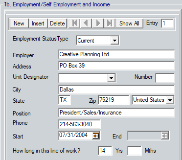 2016 Completing Section 1 of the New URLA