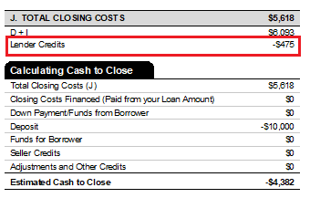 2101 How to Input Lender Credits to show on the Loan Estimate