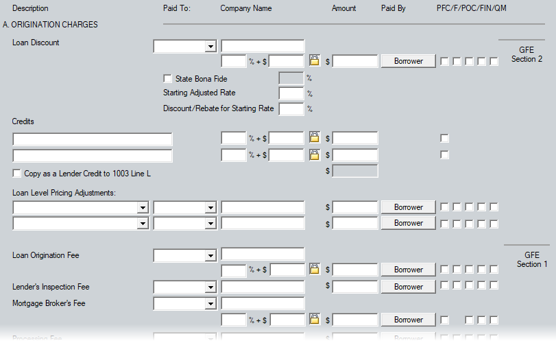 2301 Freezing Loan Estimate fees for comparison to the Closing Disclosure