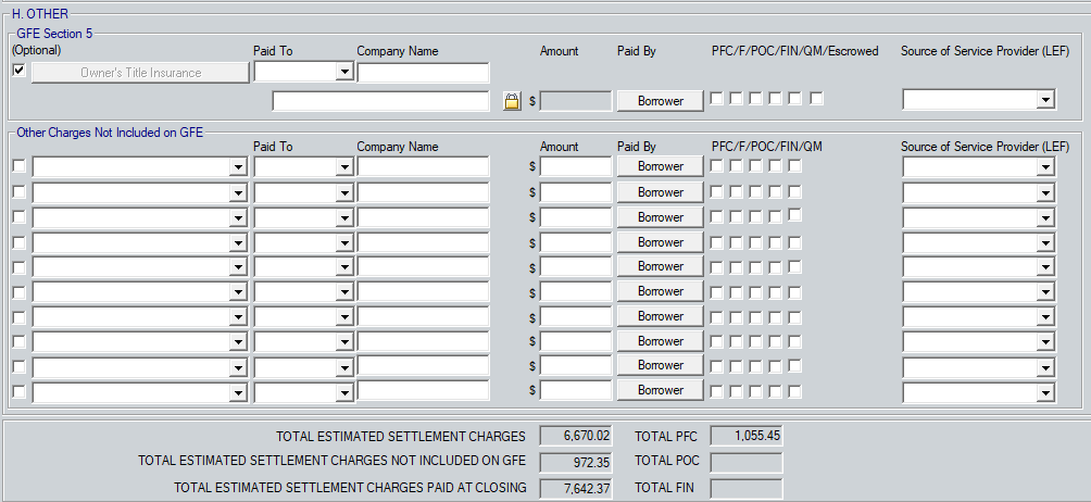 2310 Completing the Fees Worksheet