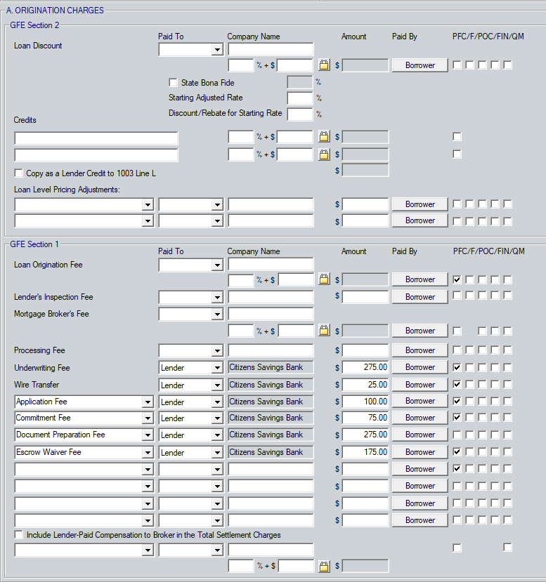 2310 Completing the Fees Worksheet