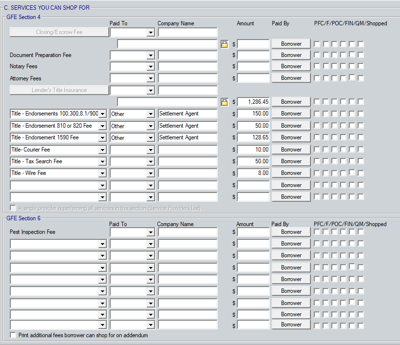 2310 Completing the Fees Worksheet