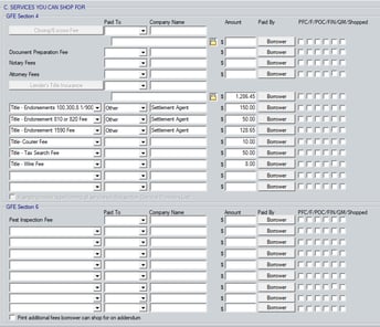 2310 Completing the Fees Worksheet