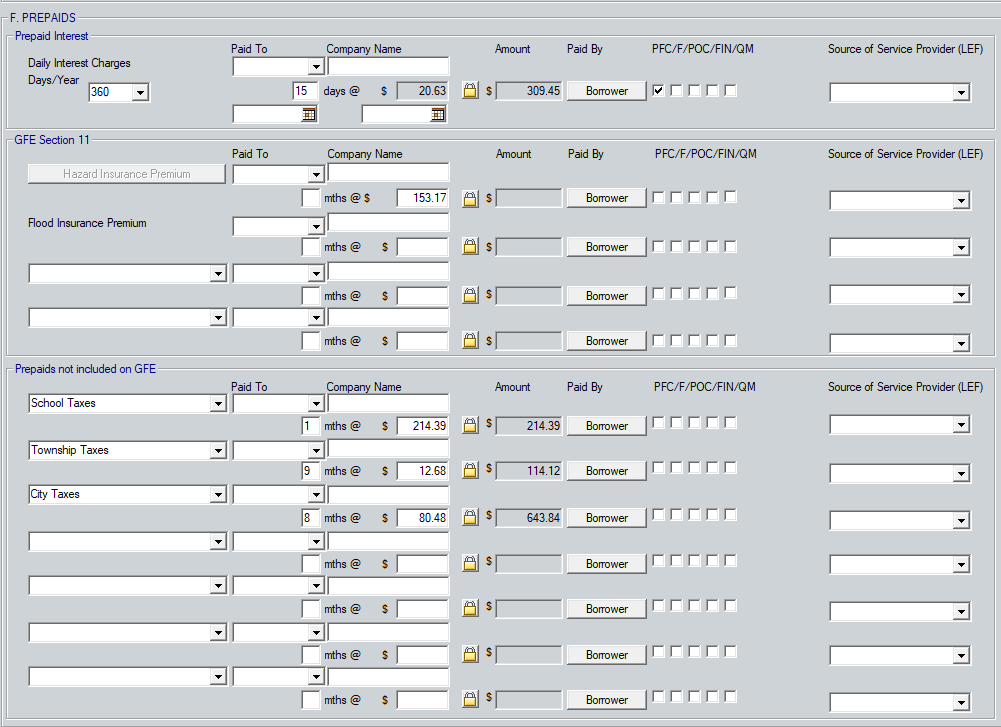 2310 Completing the Fees Worksheet