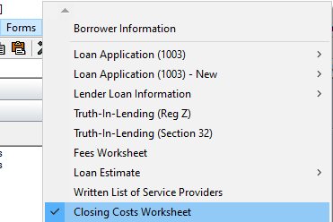 2312 Completing the Closing Costs Worksheet
