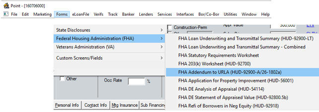 2403 Completing the FHA/VA Addendum to URLA - HUD form 92900-A
