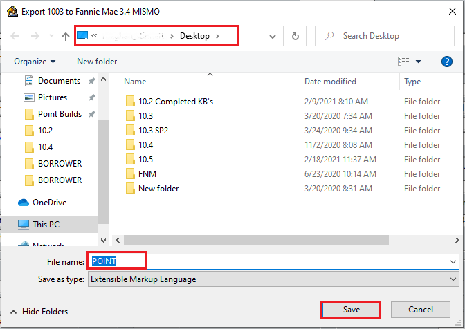 2626 Exporting a loan file to Fannie Mae 3.4 MISMO format