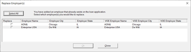 5400 Requesting employment and income verifications from The Work Number