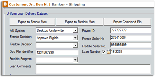 5801 Exporting to Fannie Mae or Freddie Mac ULDD Format
