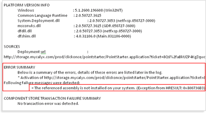 6354 Application cannot be started. Contact the application vendor