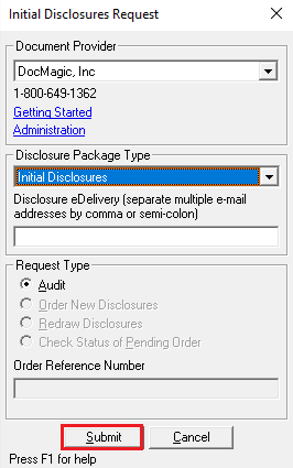 DocMagic: Initial Disclosure in Point